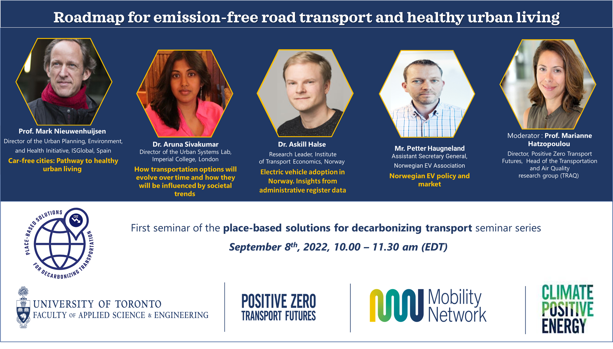 Place-based solutions for decarbonizing transport - first seminar ...